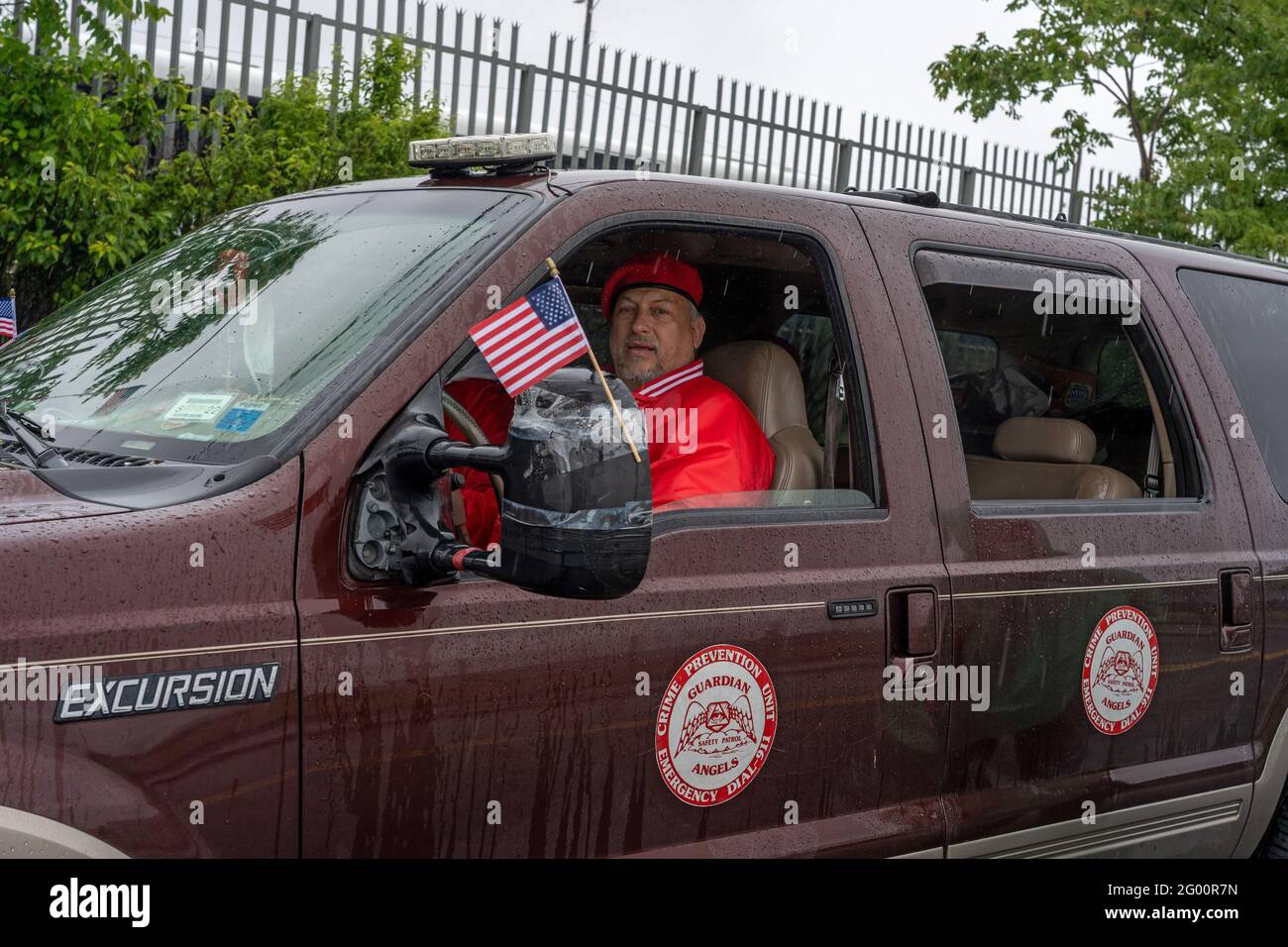 NEW YORK, NY - MAY 30: Guardian Angels member participates in the ...