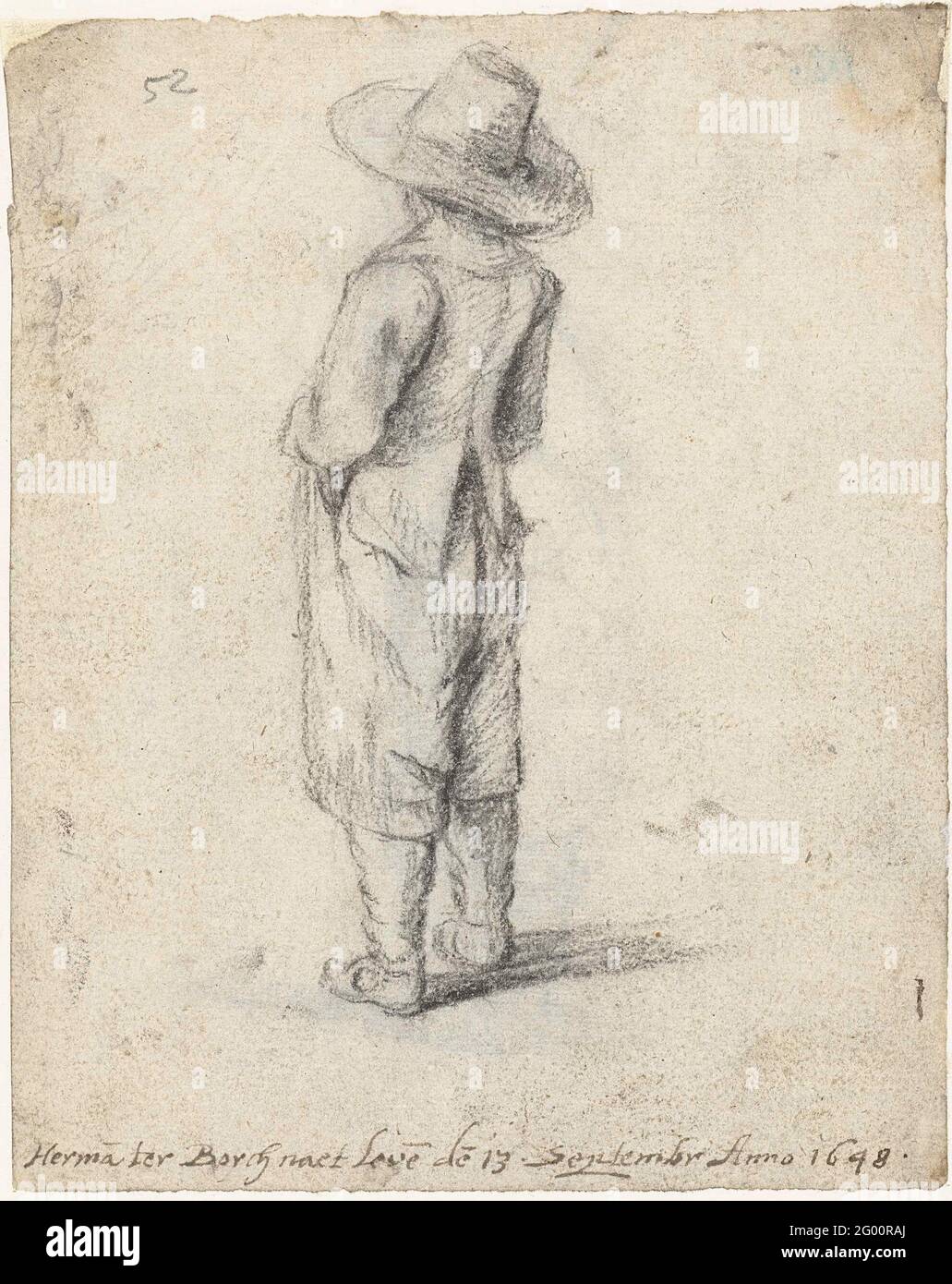 Standing boy, seen from behind Stock Photo - Alamy