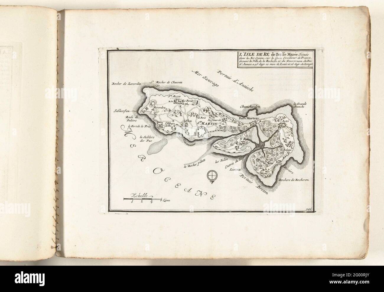 Map of the Ile de Ré, ca. 1702; L'Isle de Ré de Basse Marée (...); Les ...