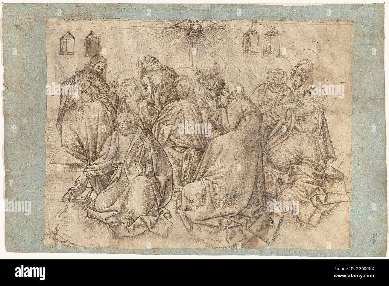 Outpouring of the Holy Spirit Stock Photo - Alamy