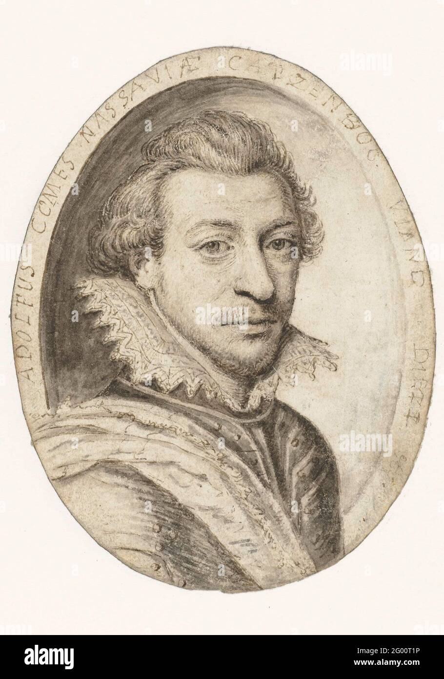Adolfus Comes Nassaviae Cadzenbog. Viaand, Dietz. Portrait of Count ...