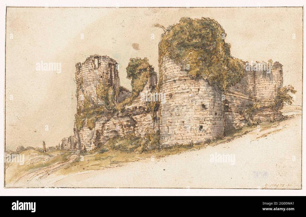 View of the Château de César in Vau Stock Photo - Alamy