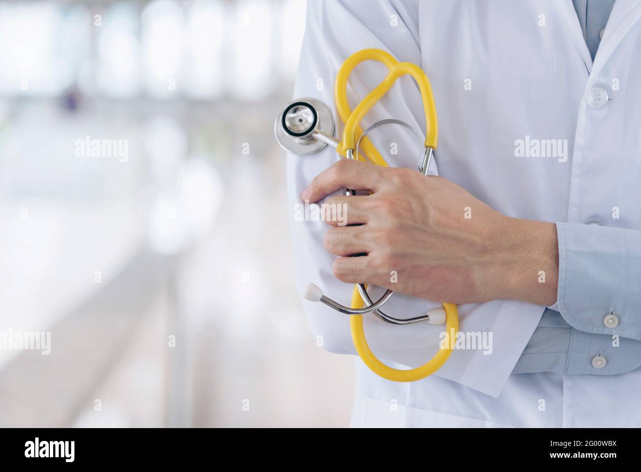 Smart doctor in hospital Stock Photo - Alamy