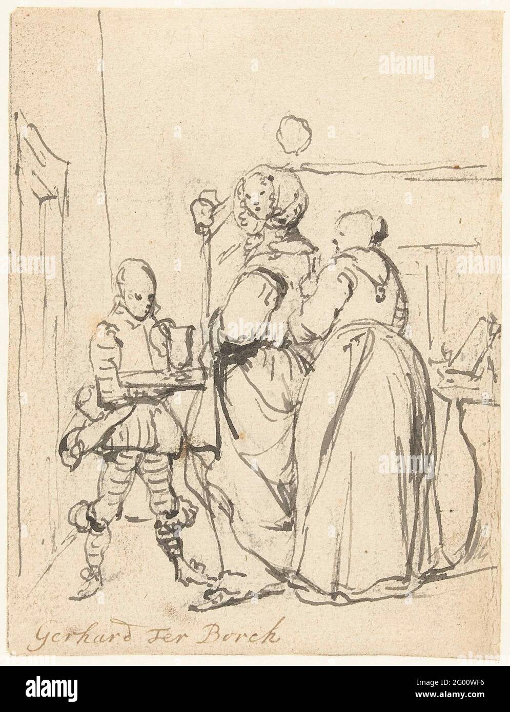 Lady busy with her toilet. A lady busy with her toilet, in the presence ...