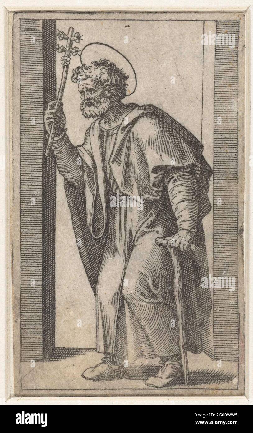 Saint Joseph with flowering staff Stock Photo - Alamy