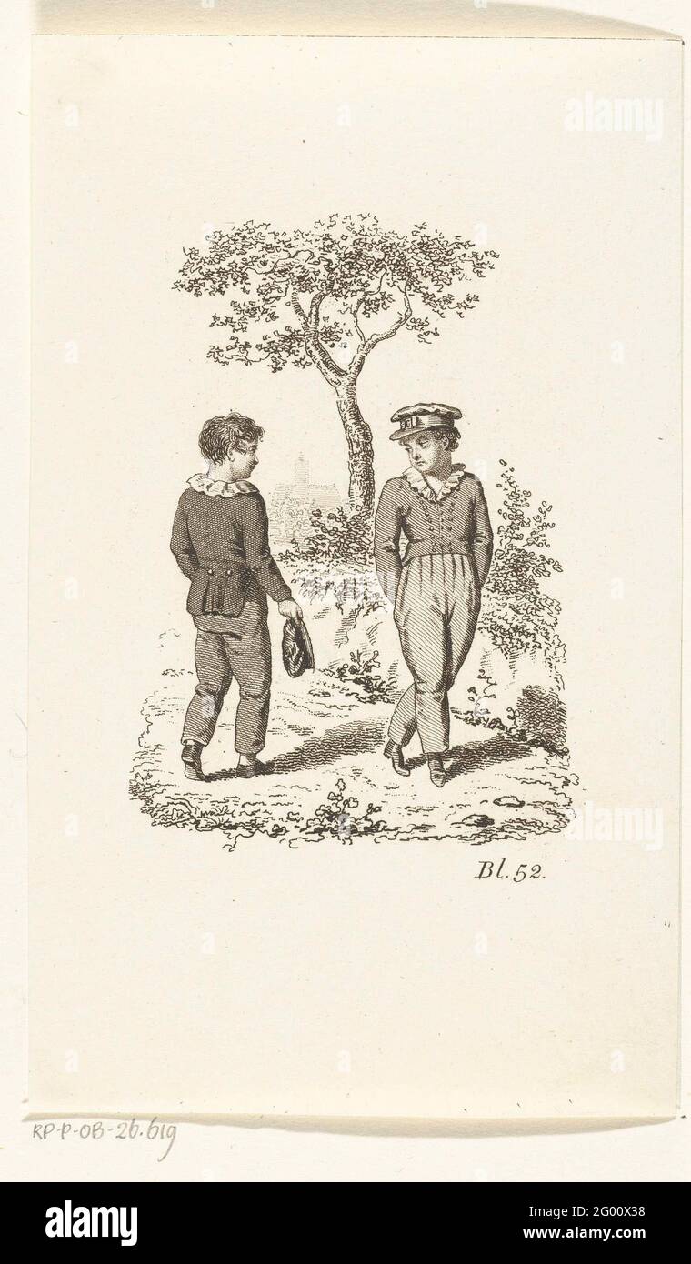 Two boys meet Stock Photo - Alamy