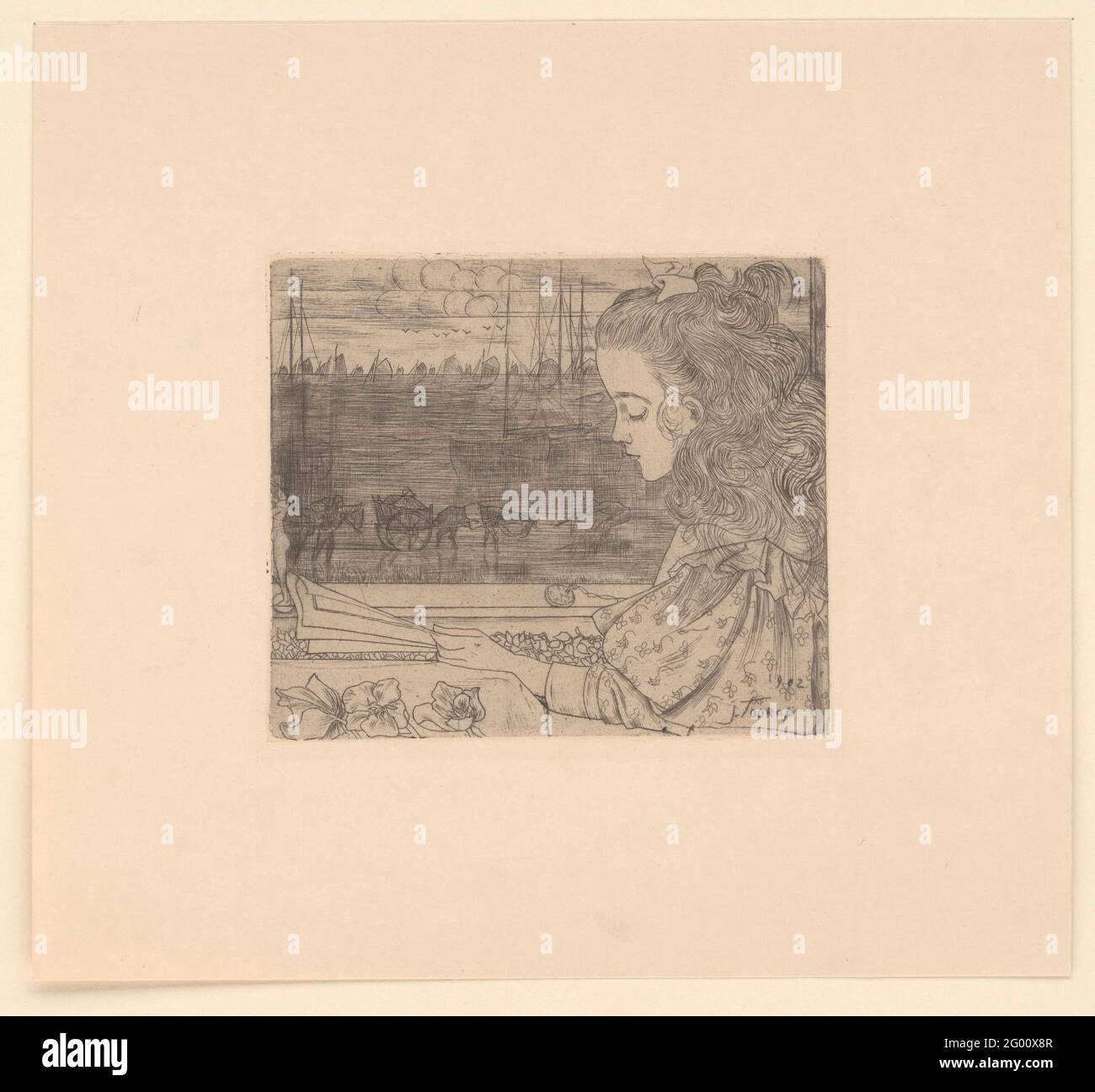 Portrait of Charley Toorop, 1902 (signed Stock Photo - Alamy