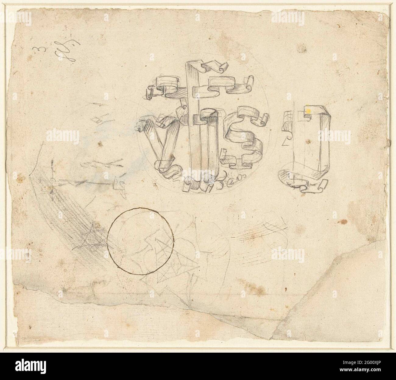 Christ monogram on a study magazine Stock Photo - Alamy