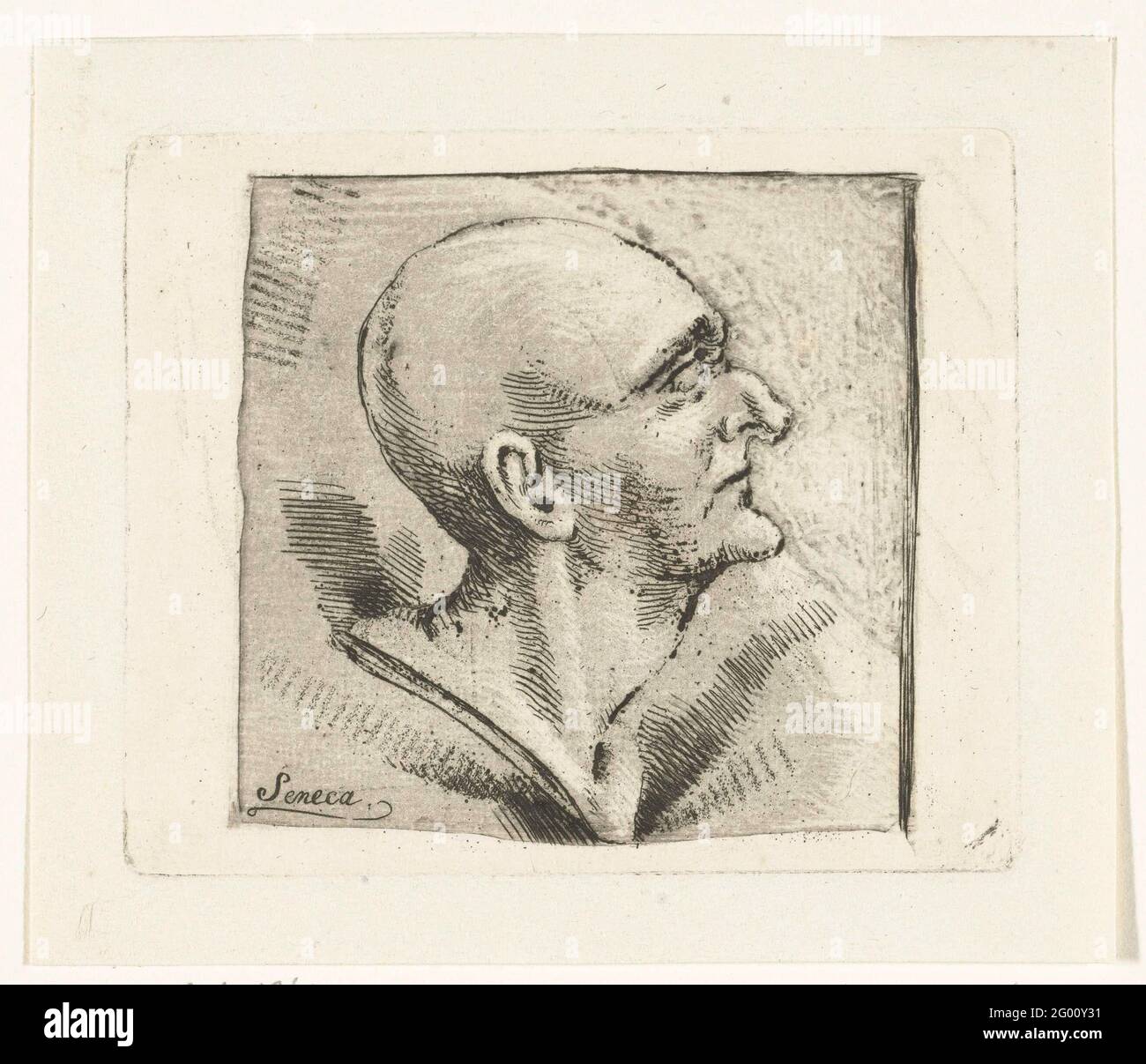 Portrait of philosopher, statesman and playwright lucius annaeus seneca ...