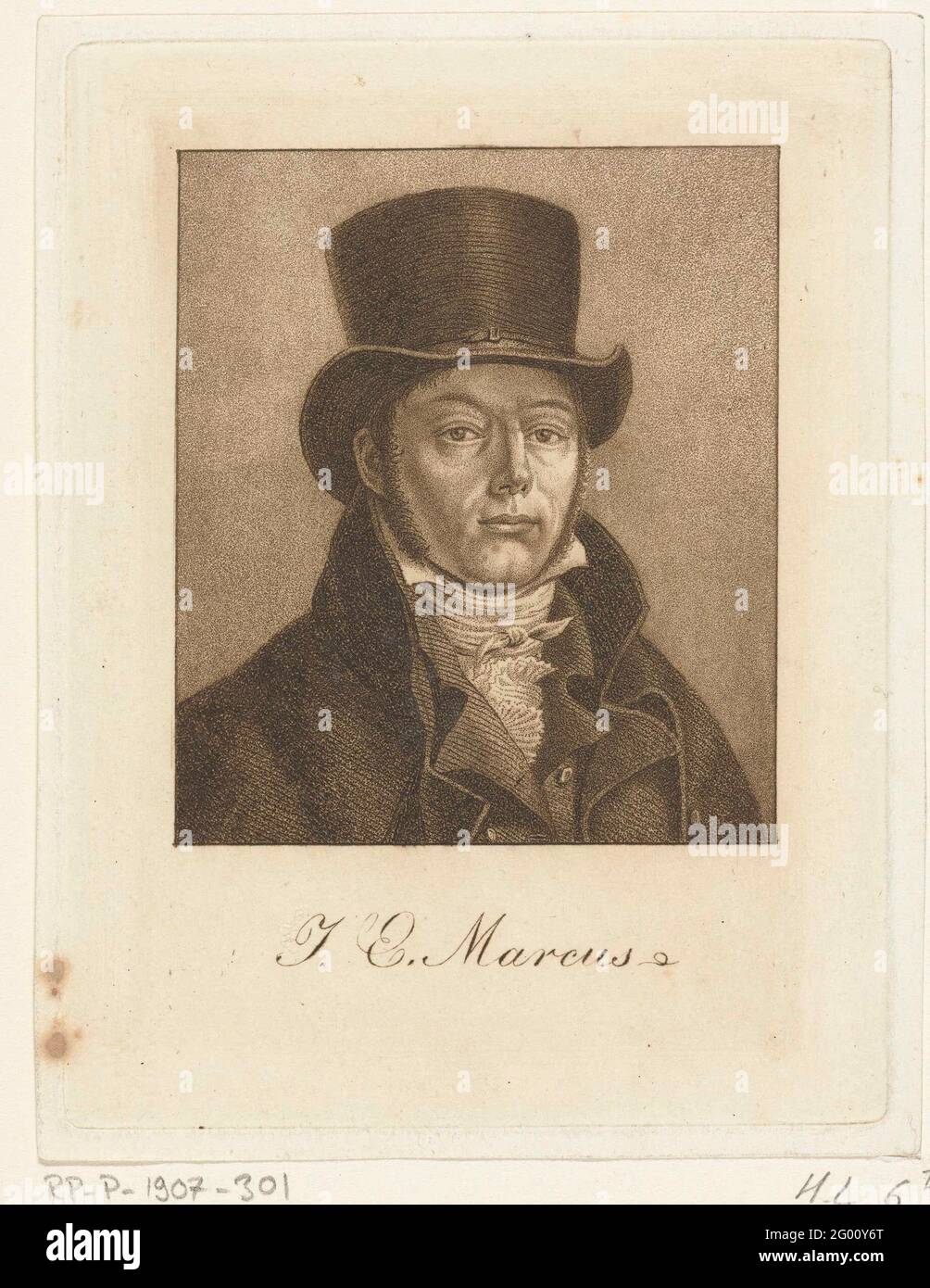 Portrait of Jacob Ernst Marcus. Portrait bust of Jacob Ernst Marcus ...