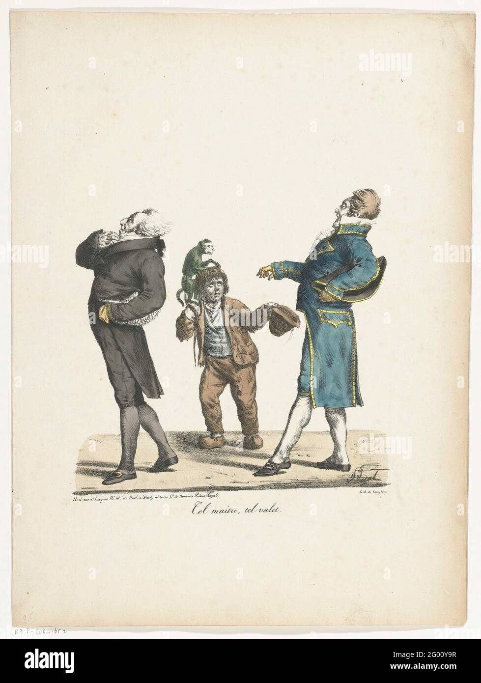 Tel Maitre, Tel Valet. A gentleman and his servant run in succession ...