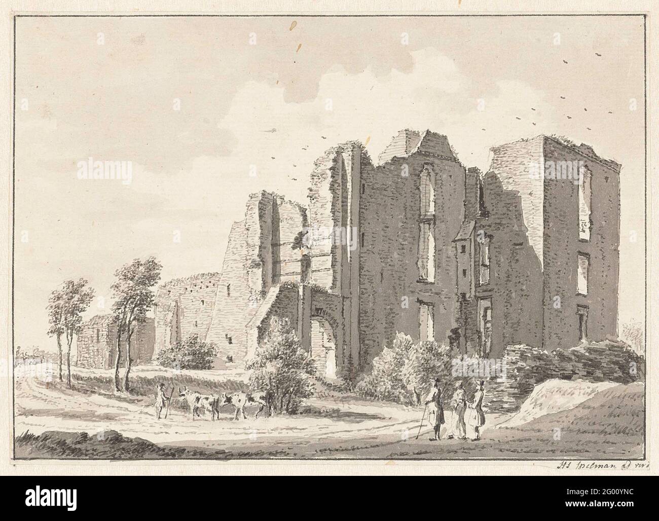 Ruin of Brederode at Haarlem Stock Photo - Alamy