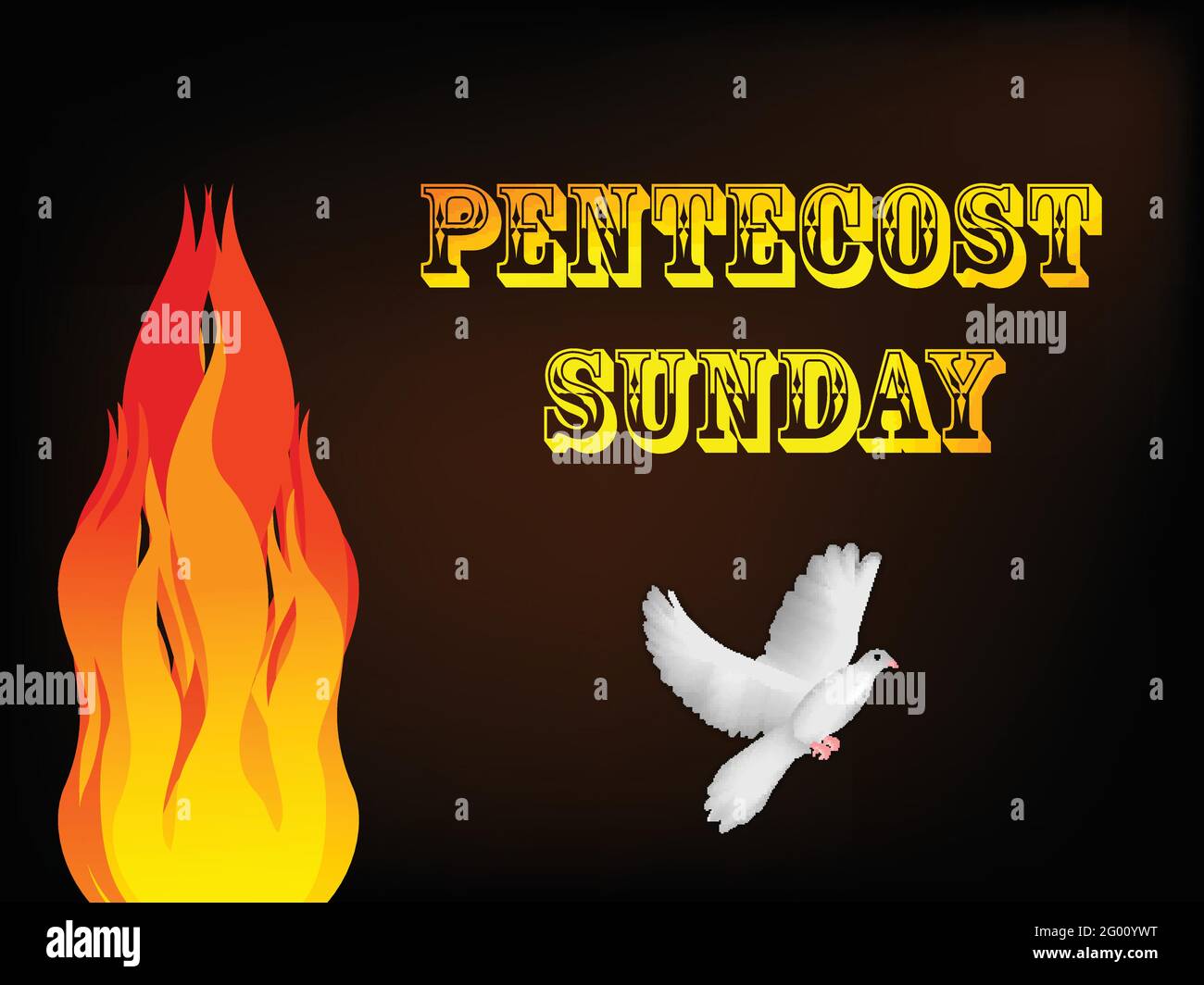illustration of Pentecost Sunday background Stock Vector Image & Art ...