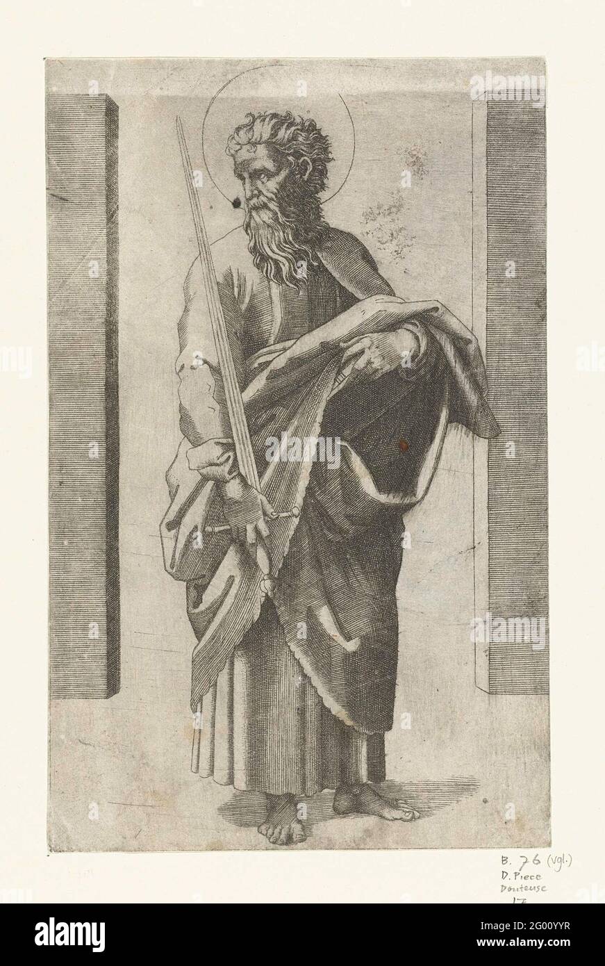 Apostle Paulus with sword; Christ and the apostles Stock Photo - Alamy
