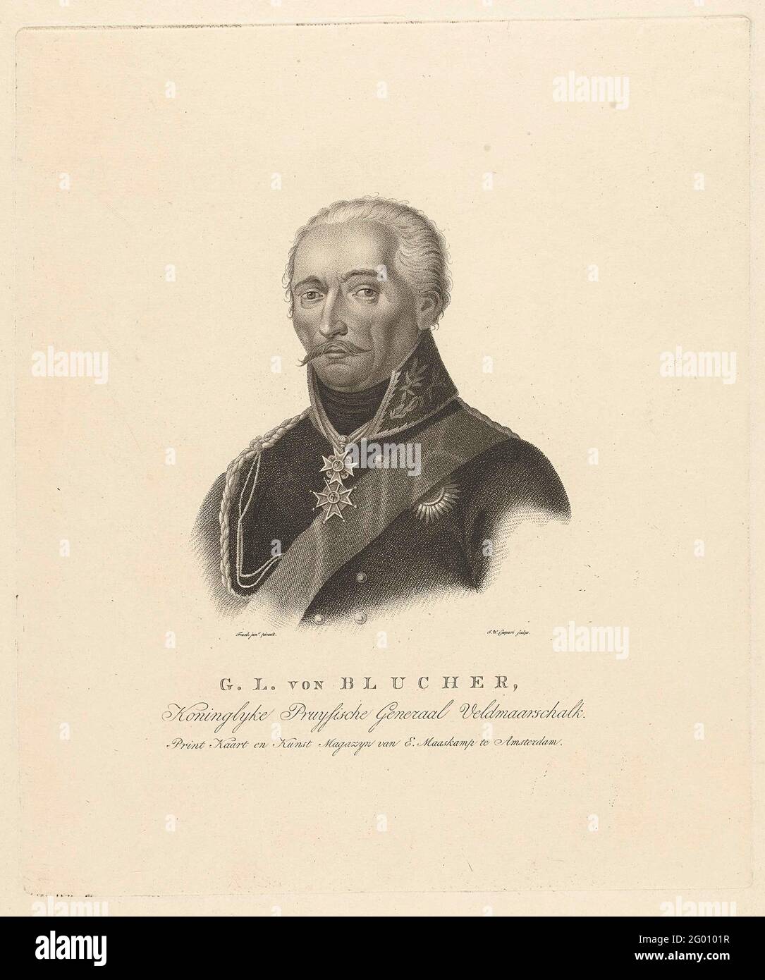 Portrait von gebhard leberecht von blucher hi-res stock photography and ...