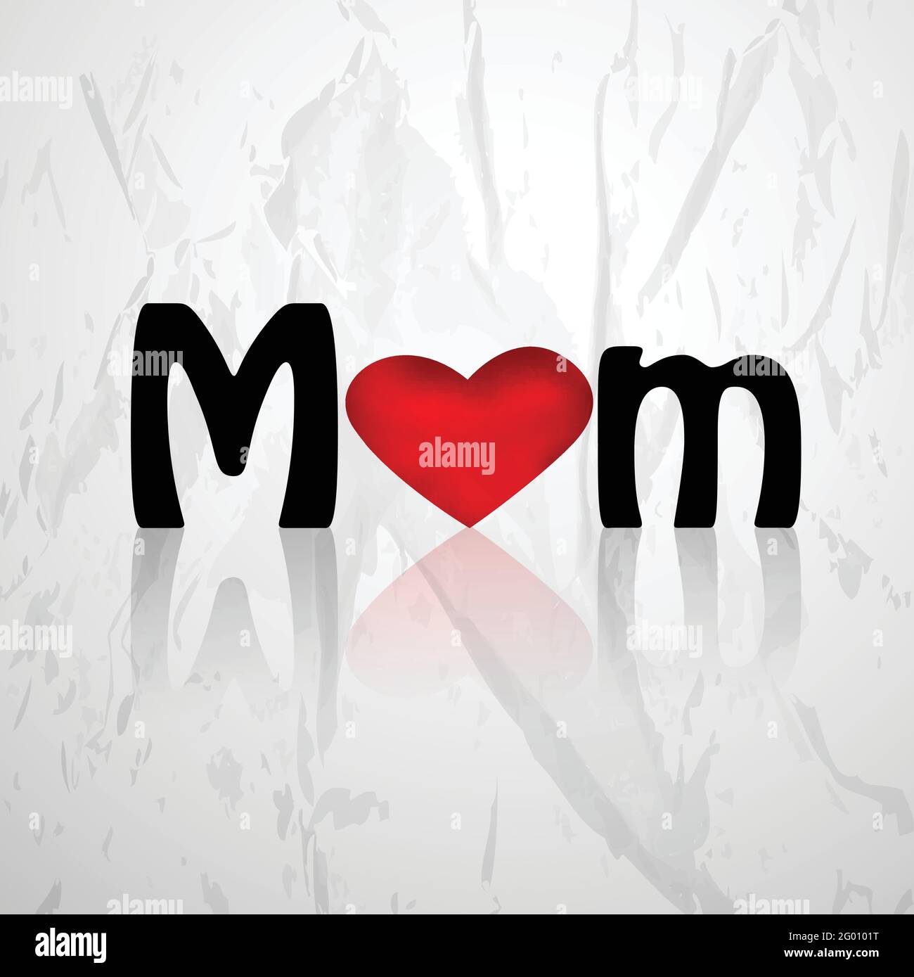 Mothers day girl heart Stock Vector Images - Alamy