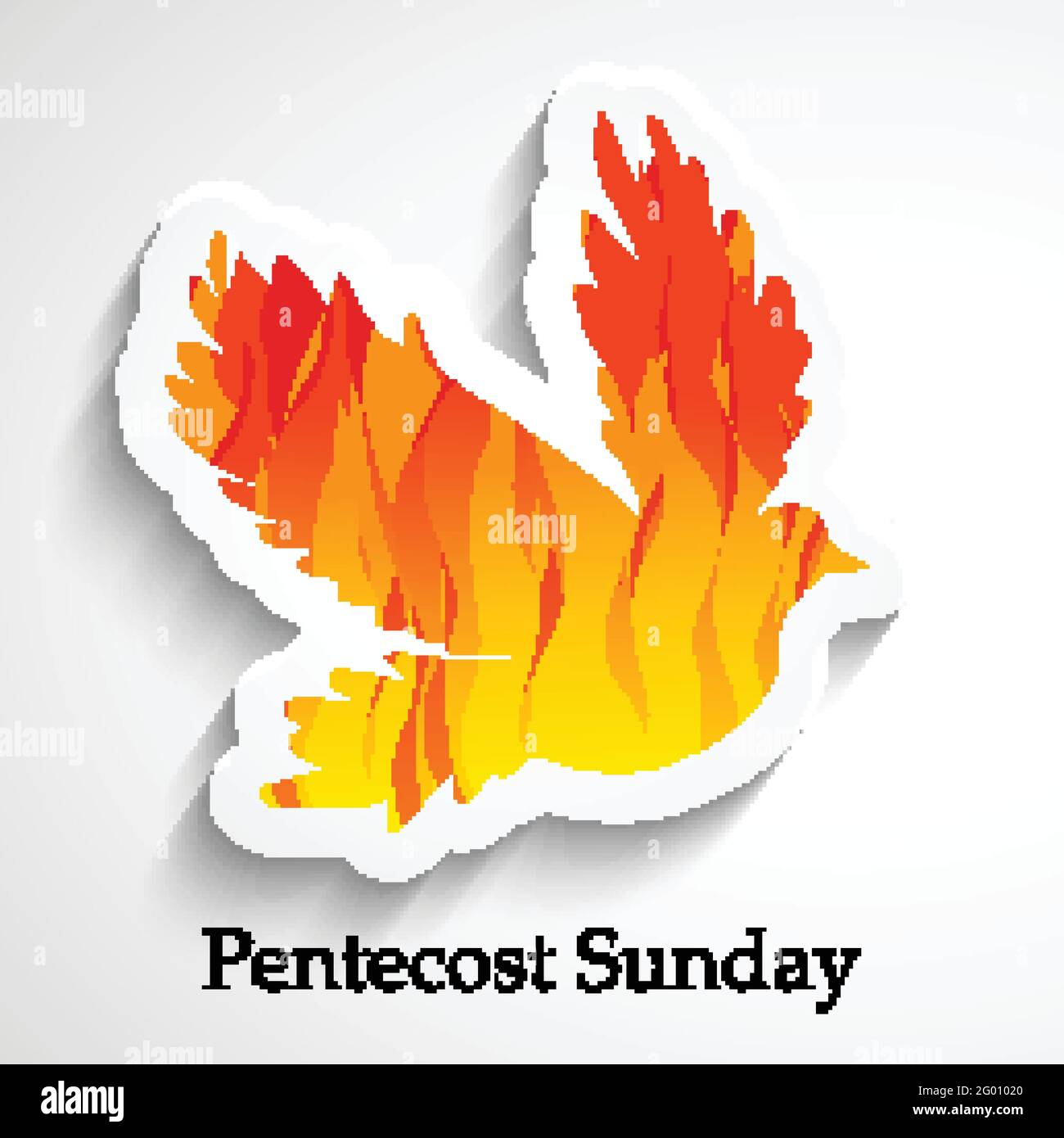 illustration of Pentecost Sunday background Stock Vector Image & Art ...
