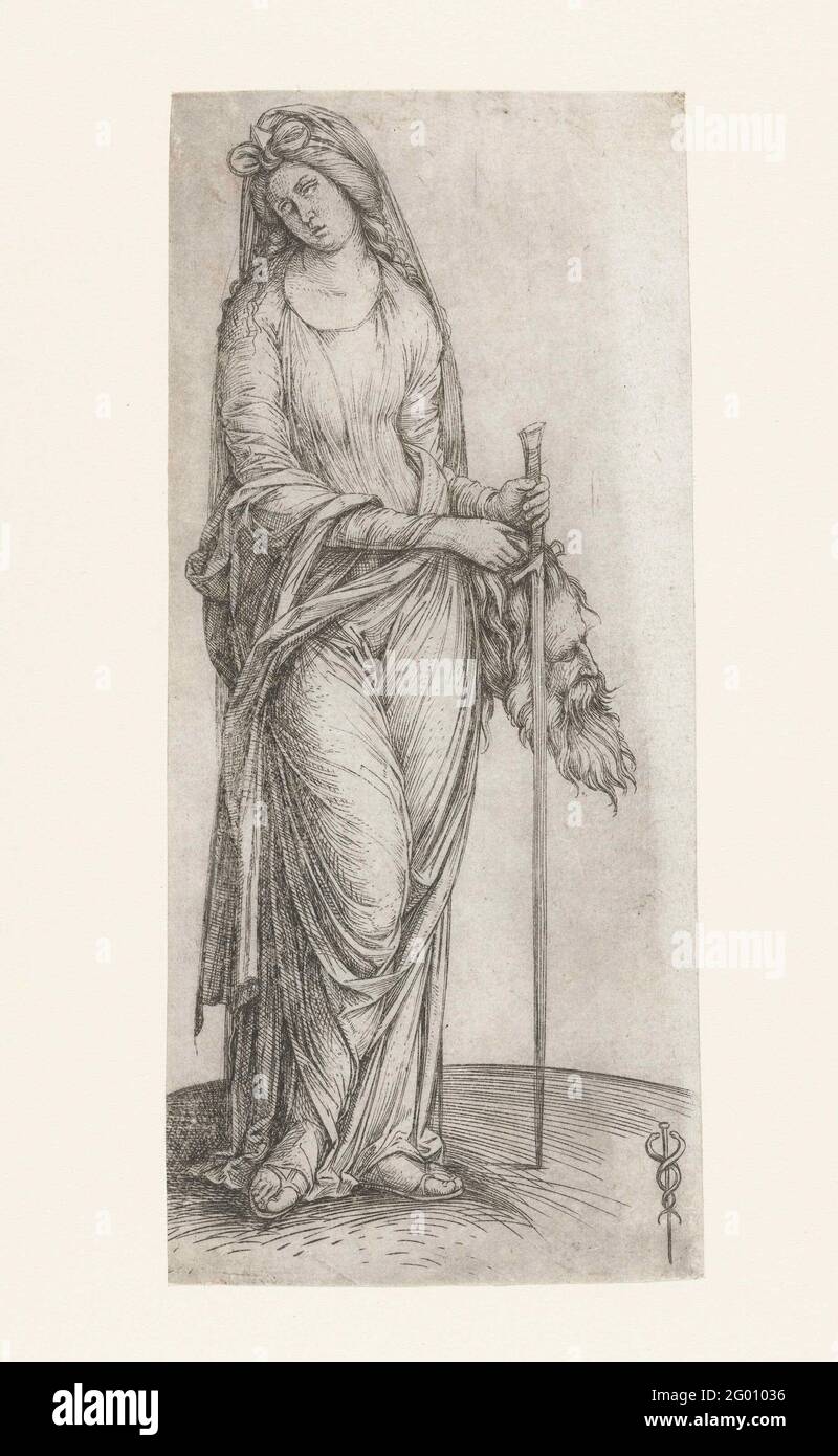 Judith with head of Holofernes and sword Stock Photo - Alamy