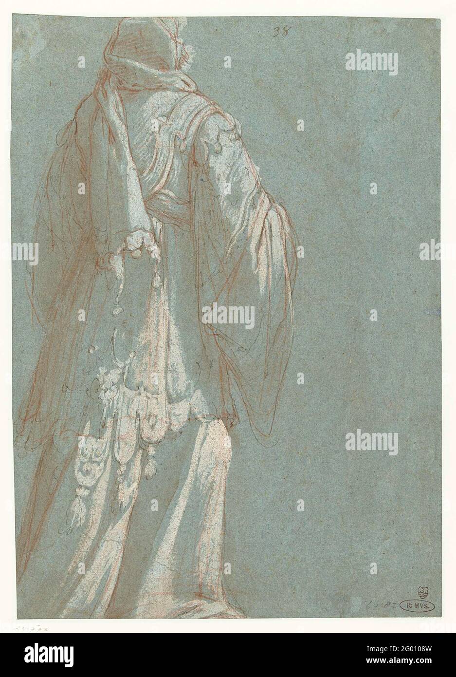 Back character of a priest Stock Photo - Alamy