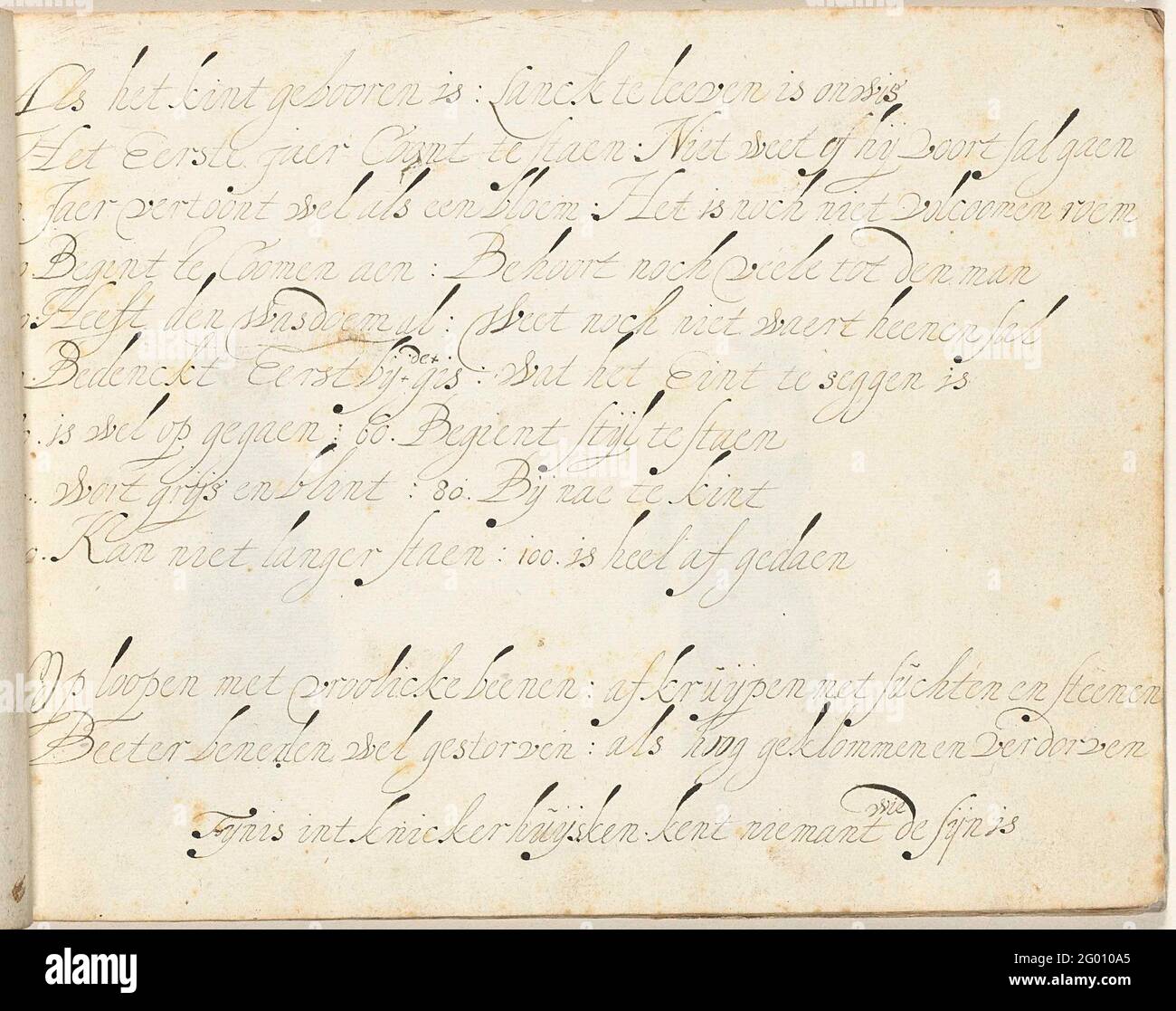 Poem with two aphorisms underneath. Poem the stairs of life; At the ...
