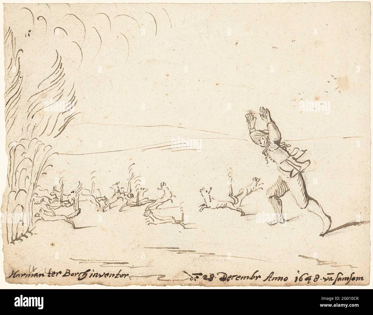 Samson sets fire to the fields of the Philistines. Samson hunts foxes ...