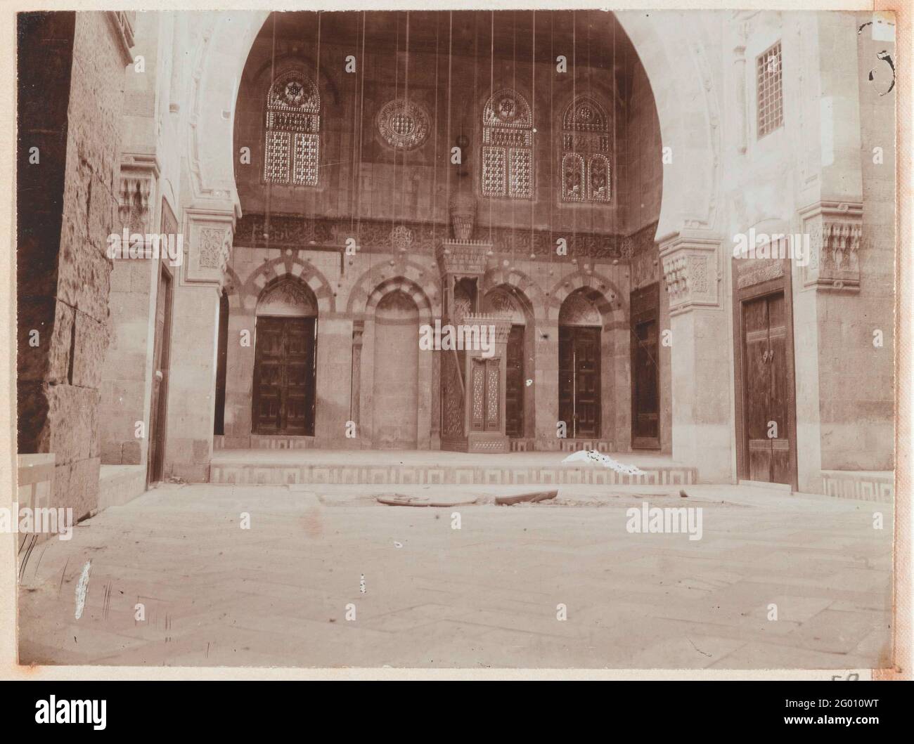 The interior of a mosque, Egypt; Inner Stock Photo - Alamy