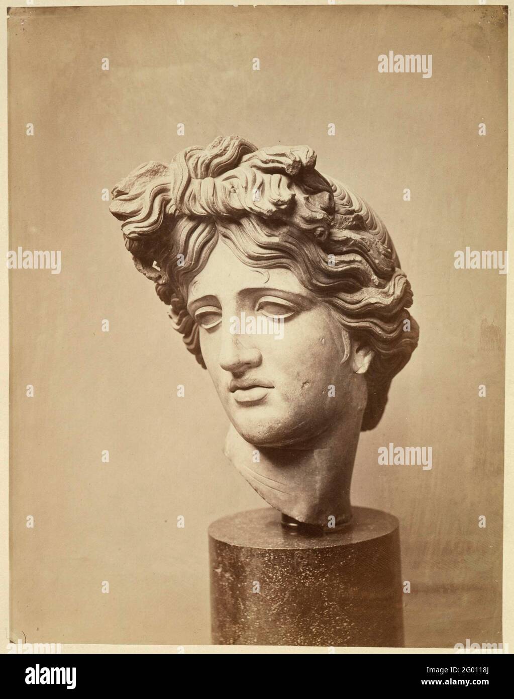 Sculpture of the head of Apollo; Apollo (Pourtales) British Museum ...