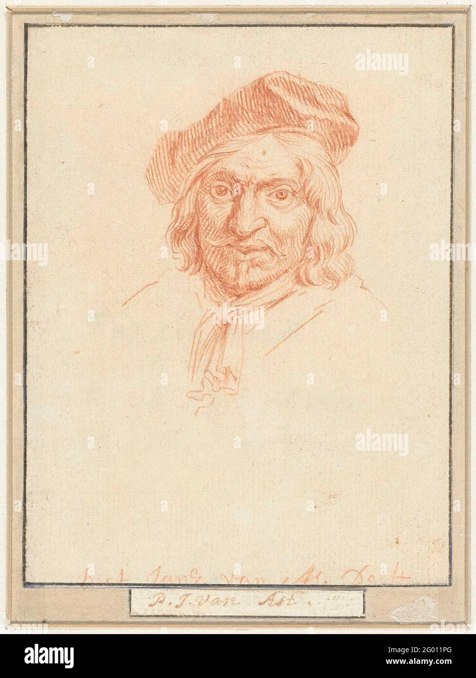 Portrait of Pieter Jansz. Van Asch. Design for a print Stock Photo - Alamy
