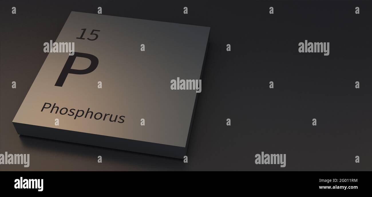Phosphorus elements on periodic table 3d illustration Stock Photo - Alamy