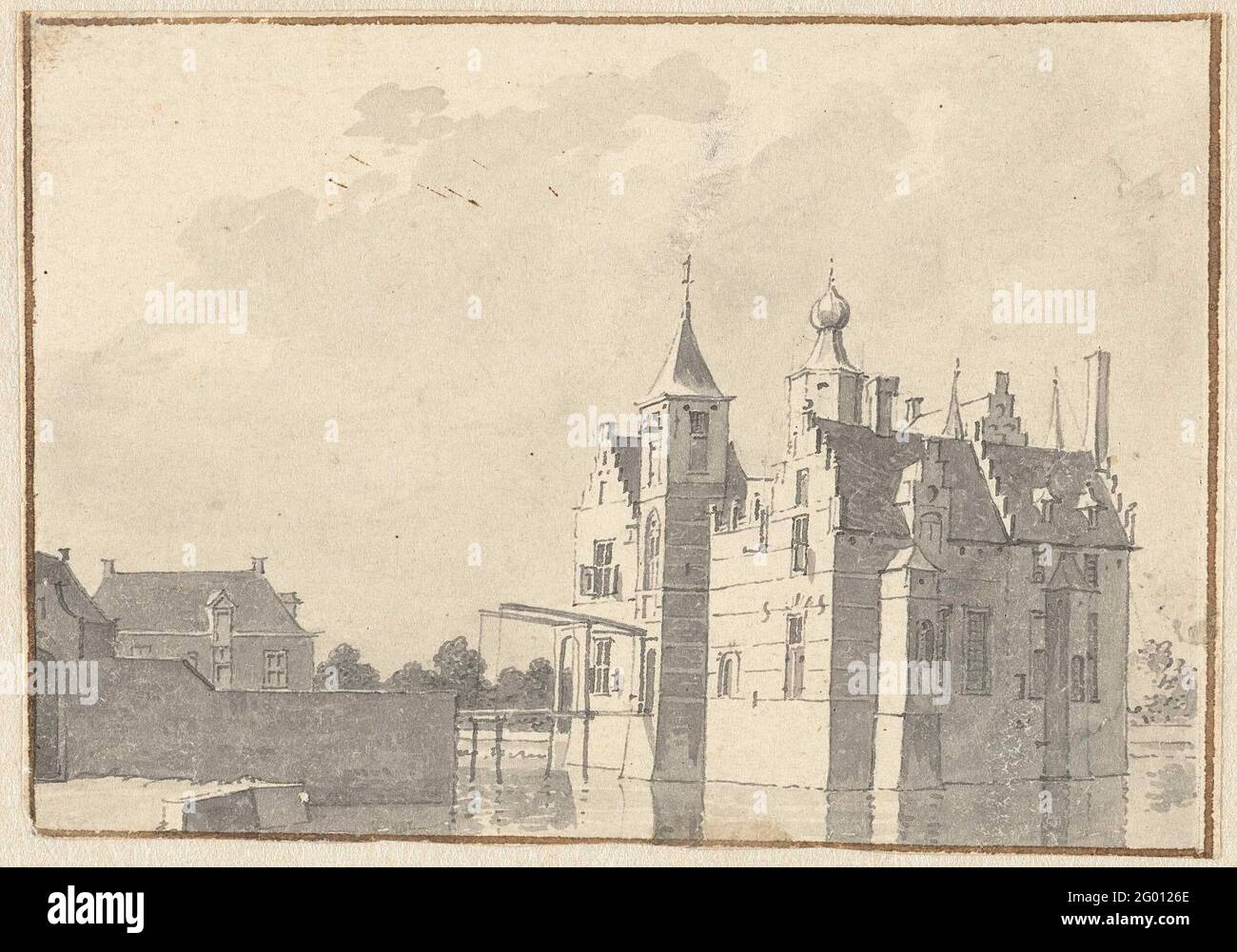 The castle in Berlicum Stock Photo - Alamy