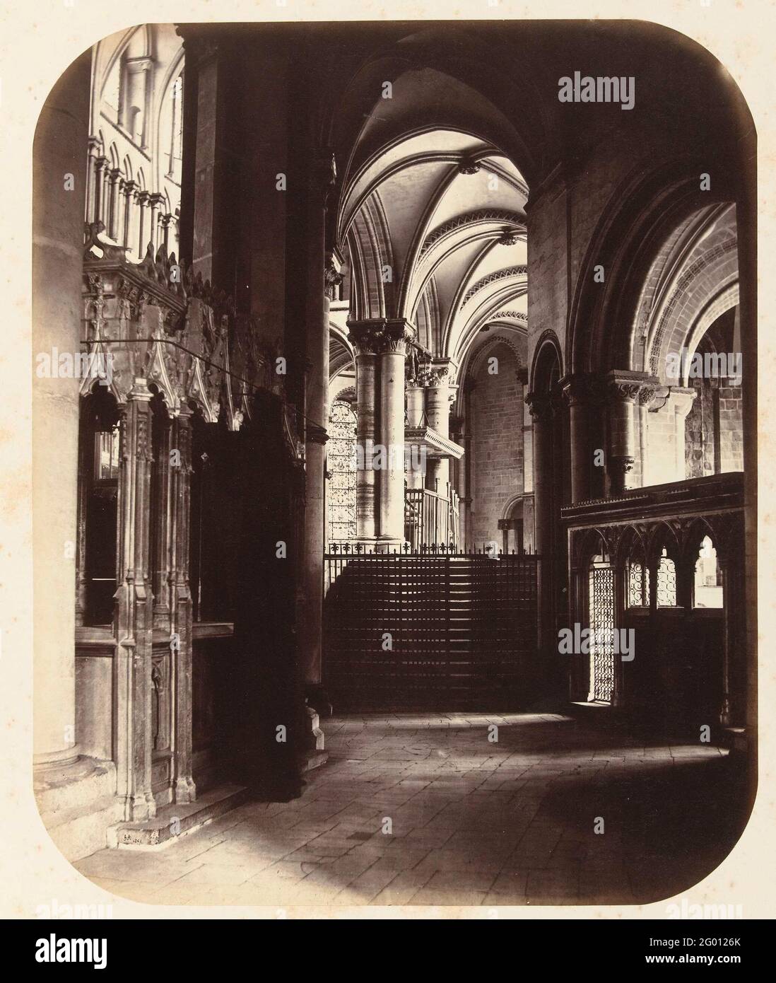 View of the Choir of Canterbury Cathedral Stock Photo - Alamy