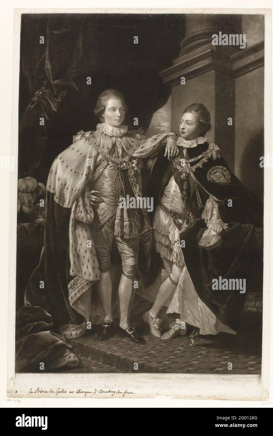 The oldest sons of George III Stock Photo - Alamy