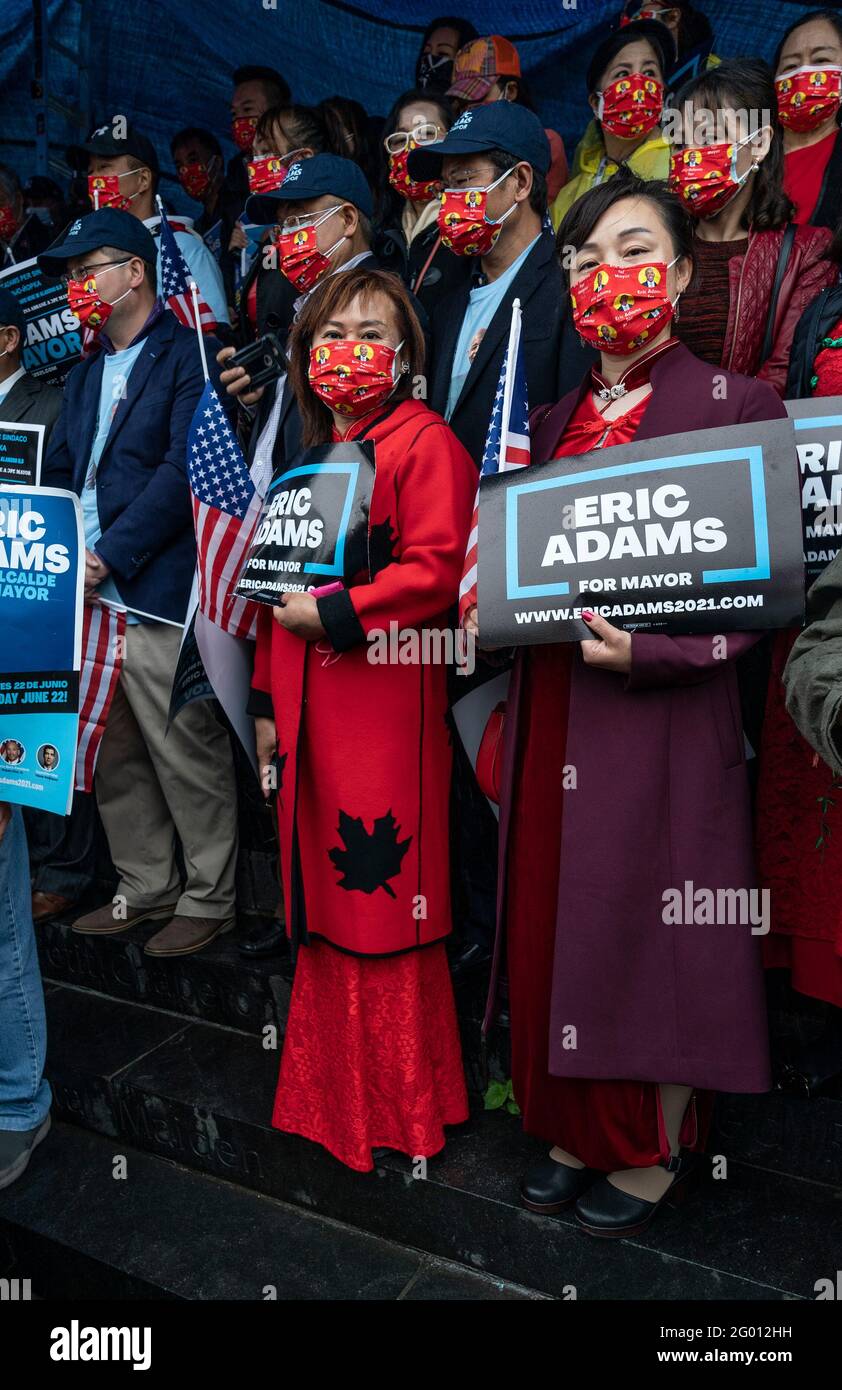Supporters in traditional dresses attend campaign rally in support of ...