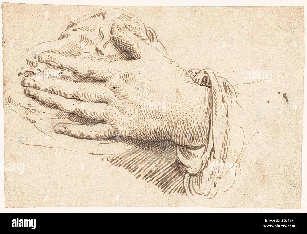 Study of a left hand Stock Photo - Alamy