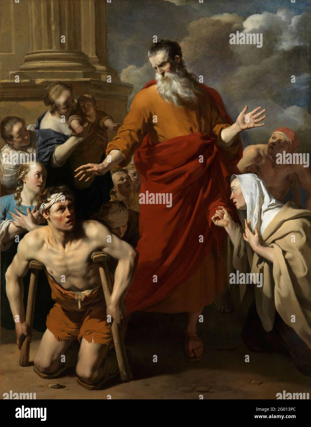 St Paul Healing the Cripple at Lystra. Dujardin not only painted ...