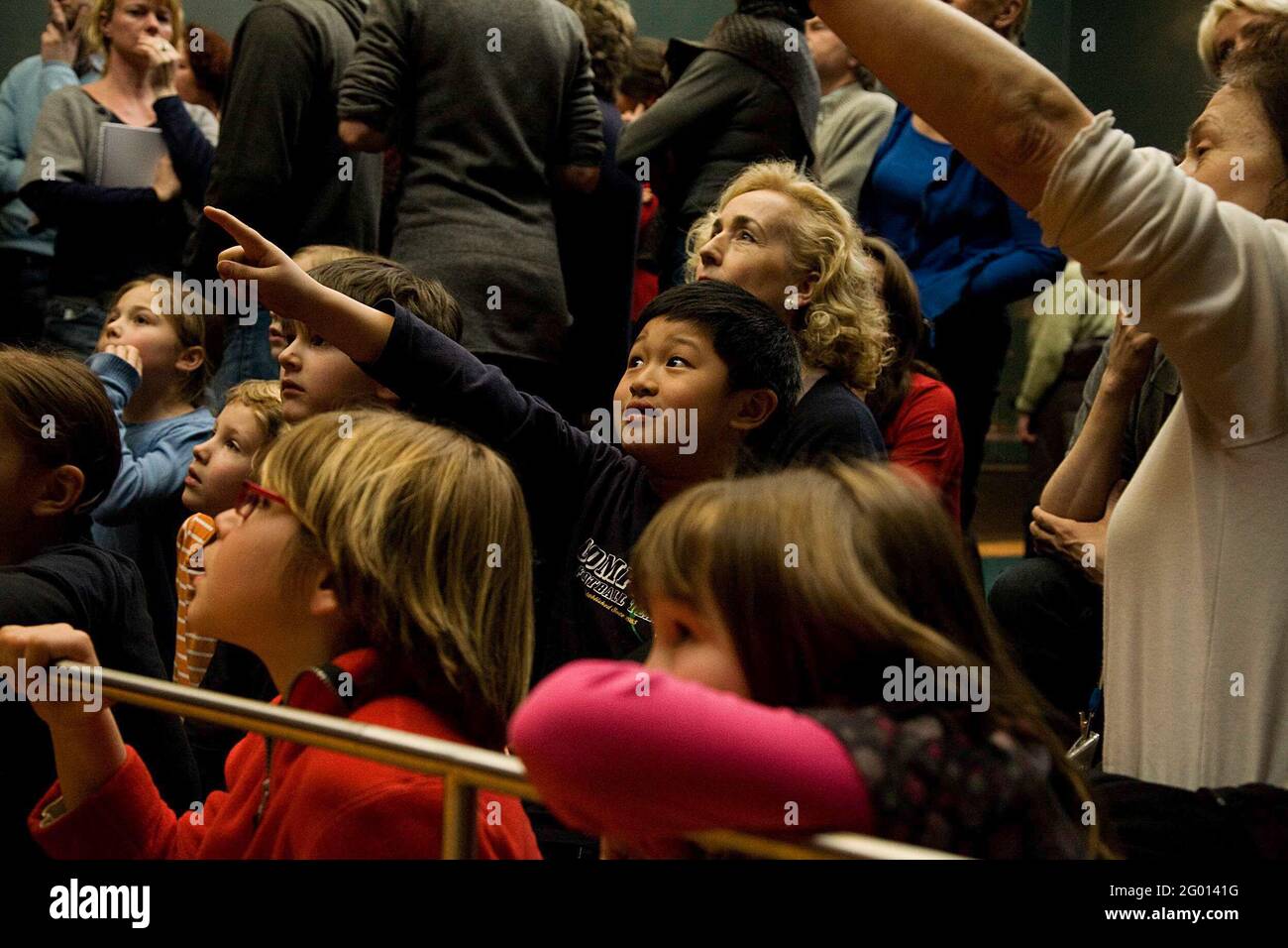 Interactive children's tour of the Education department Stock Photo - Alamy