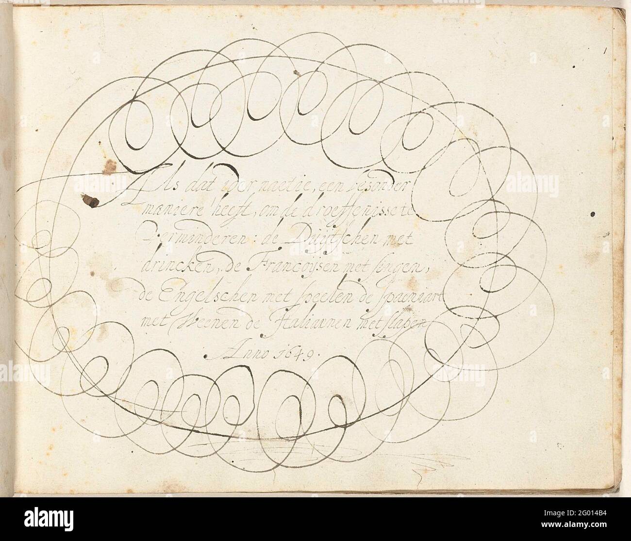 Aforism about how different countries handle sadness Stock Photo - Alamy