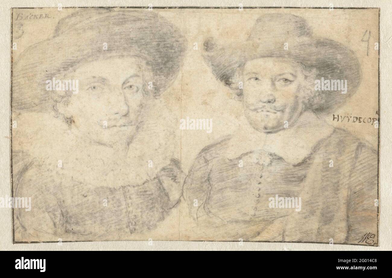 Portraits of Joris Backer and Jan Huydecoper van Maarseveen Stock Photo ...