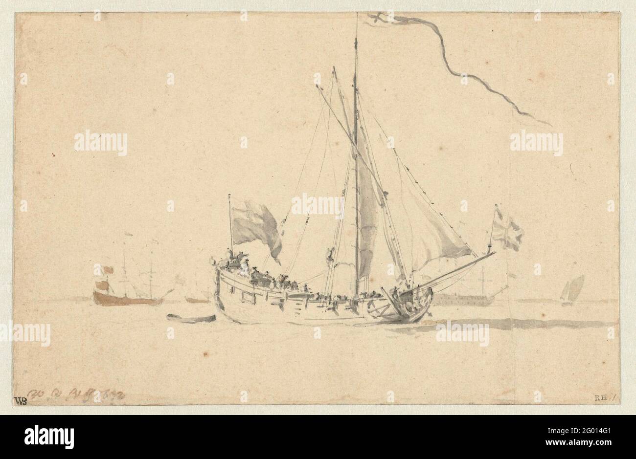 A ship to the right Stock Photo - Alamy