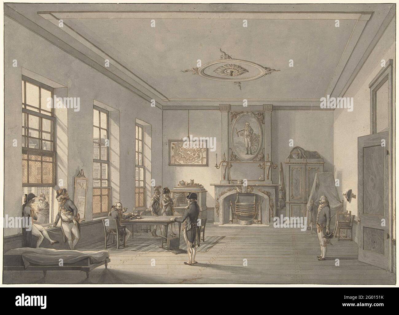 Waiting room for officers Stock Photo - Alamy