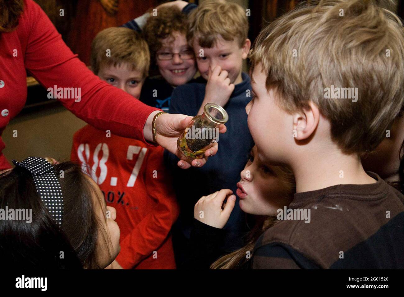 Interactive children's tour of the Education department Stock Photo - Alamy