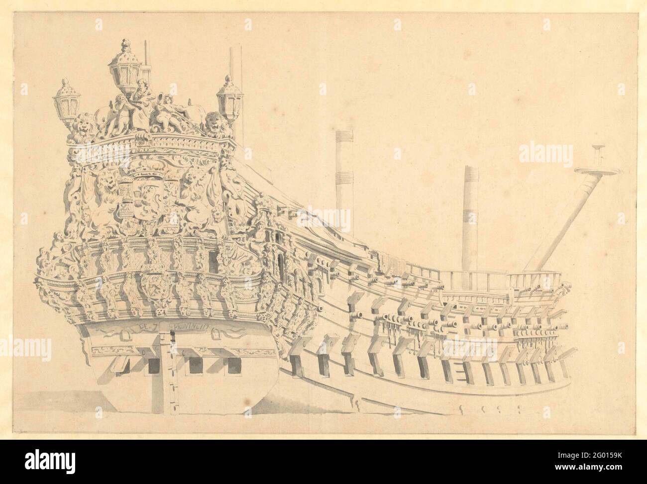 Ship the Seven Provinces mirror Stock Photo - Alamy