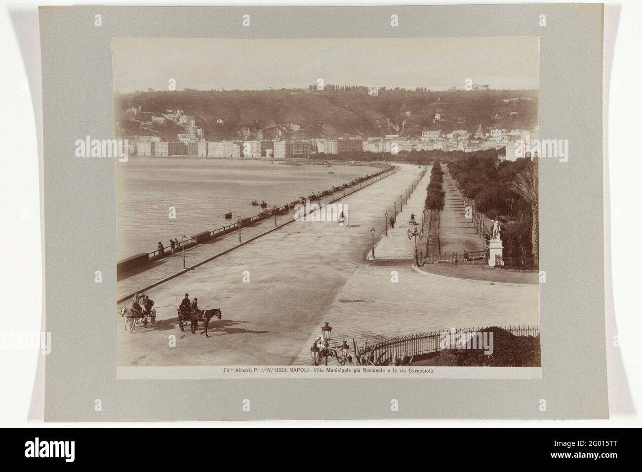 Via Municipale en Via Caracciolo Te Napels; P.e 1.a anno 11324. napoli ...