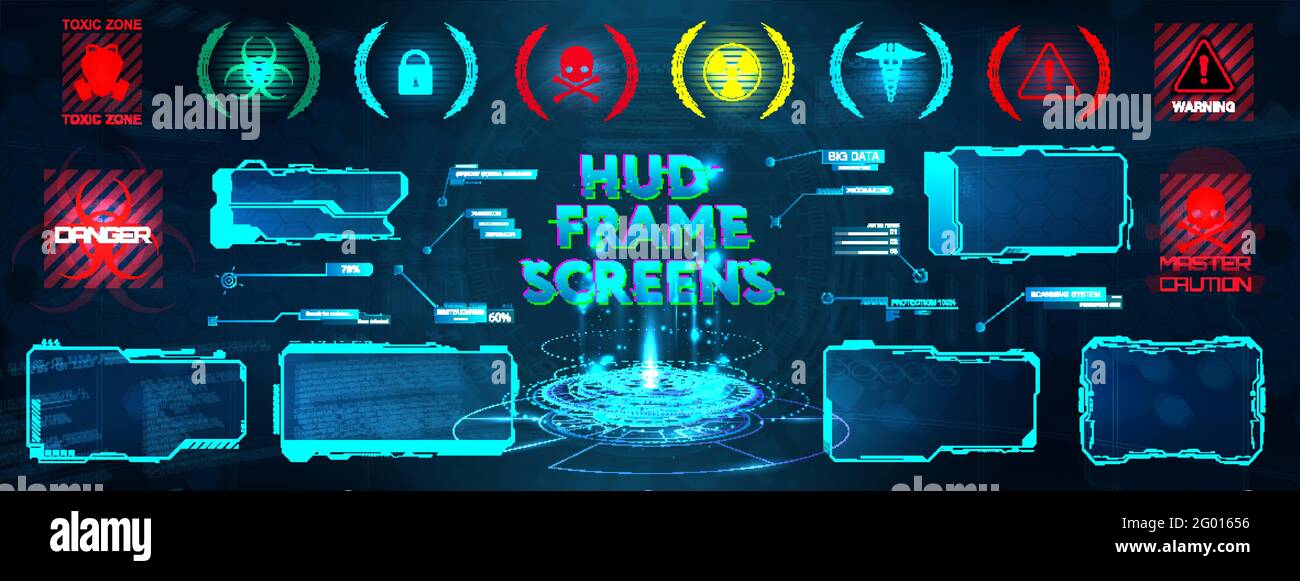 Sci fi graphic frame vector hi-res stock photography and images - Alamy