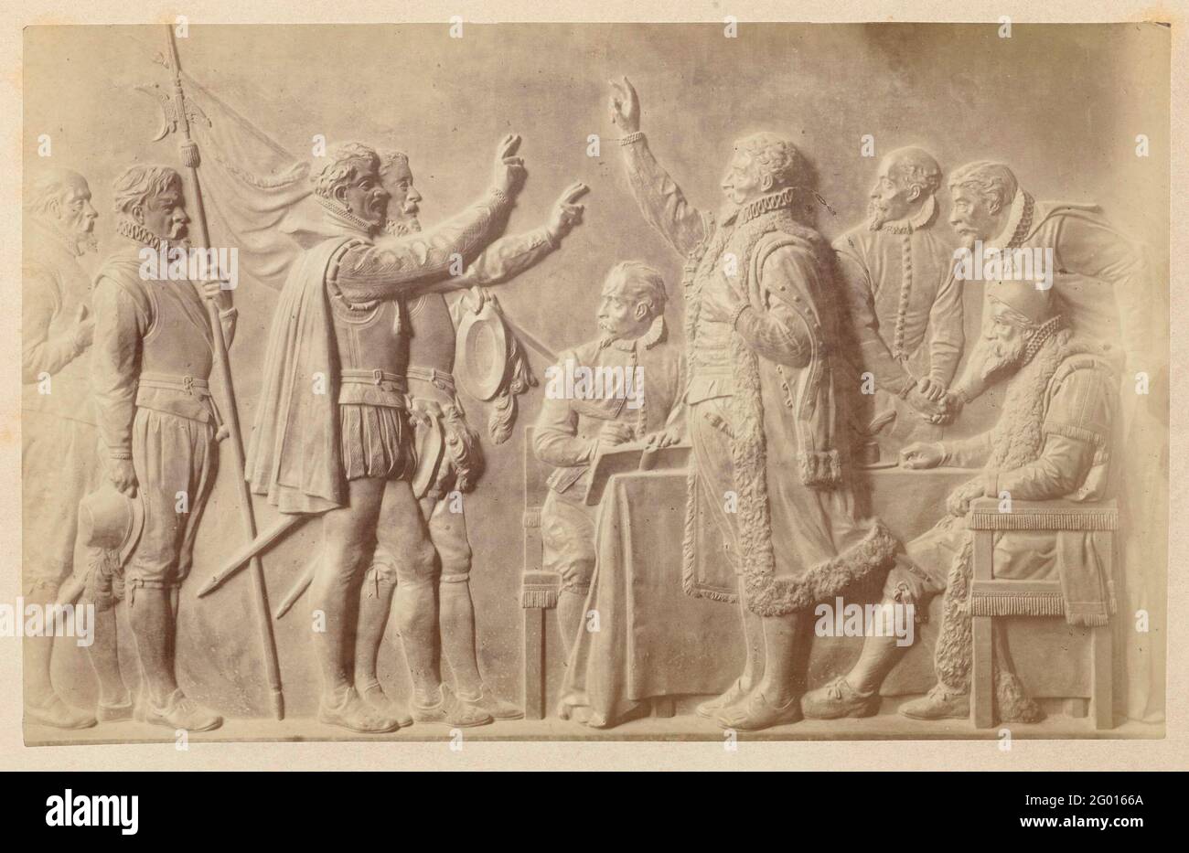 Relief with scene from the Eighty Years' War [?] Stock Photo - Alamy