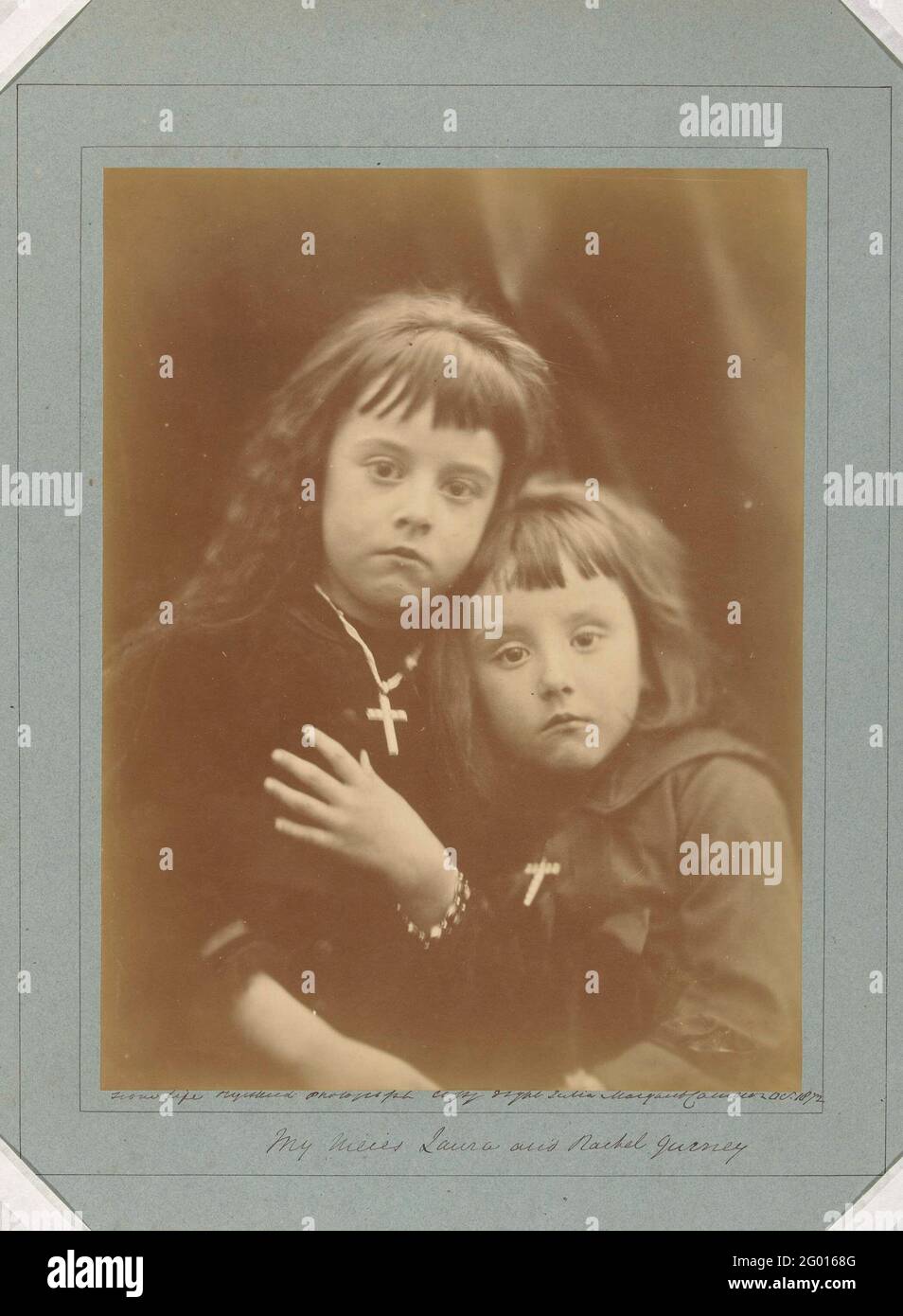 Portret van Laura en Rachel Gurney; My Nieces Laura and Rachel Gurney ...