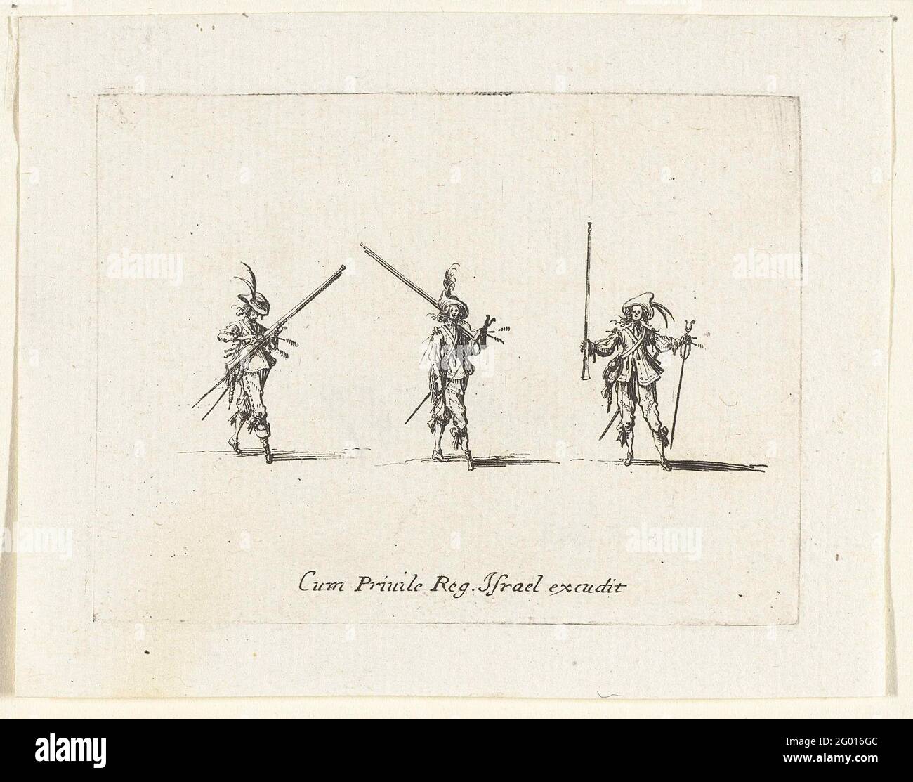 Exercises with a musket: loading a musket; Military exercises. On the ...