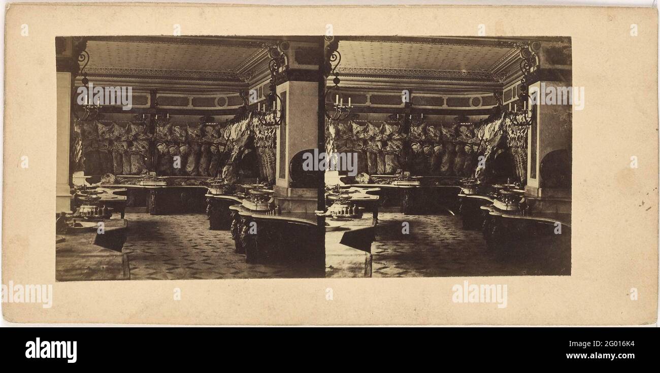 Interior of a butcher shop, presumably in Paris Stock Photo - Alamy