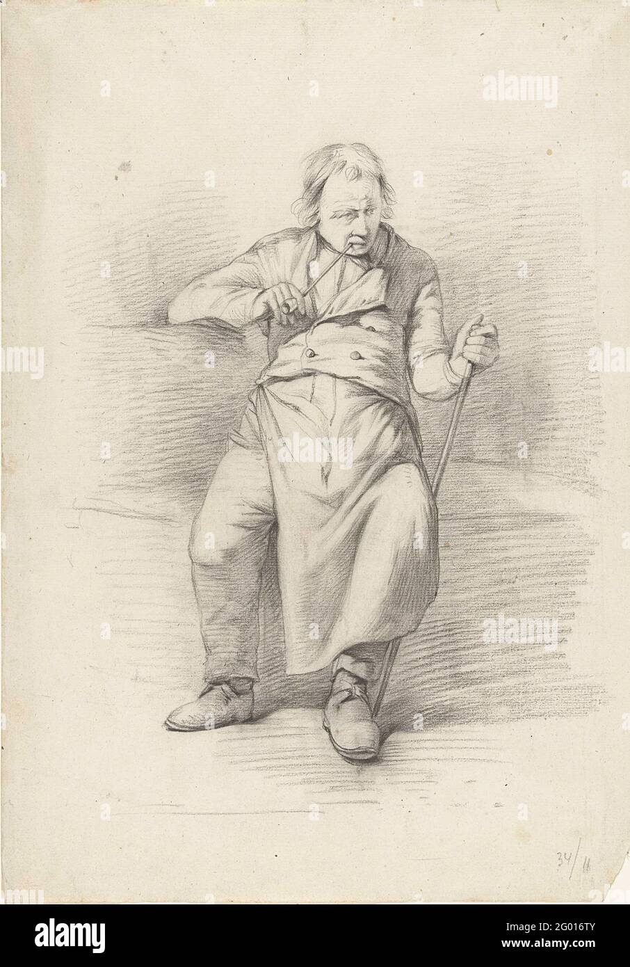 Piping man, leaning back half back Stock Photo - Alamy