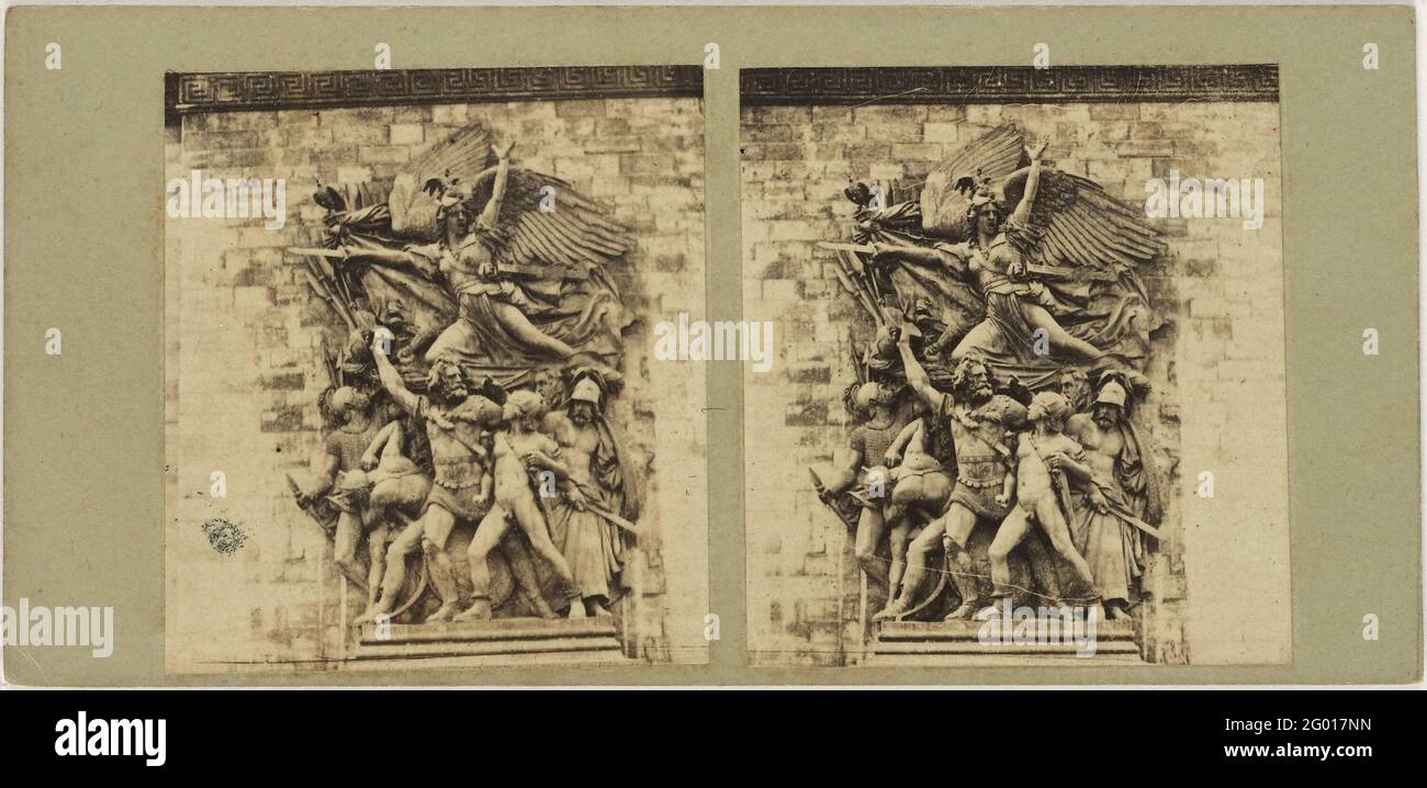 Relief on the Arc de Triomphe in Paris Stock Photo - Alamy